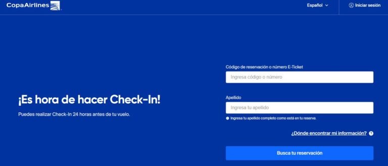 Web Check-in de Copa Airlines